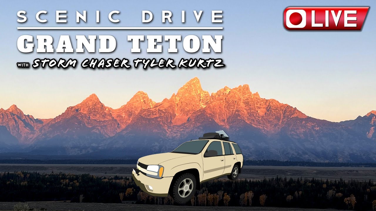 LIVE Scenic Drive • Driving to/through Grand Teton National Park! - YouTube