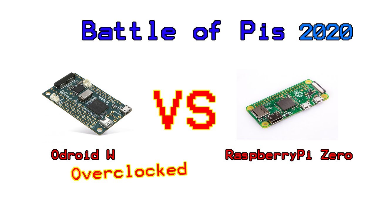 Odroid W (Zero) Overclocked VS RaspberryPi Zero - YouTube