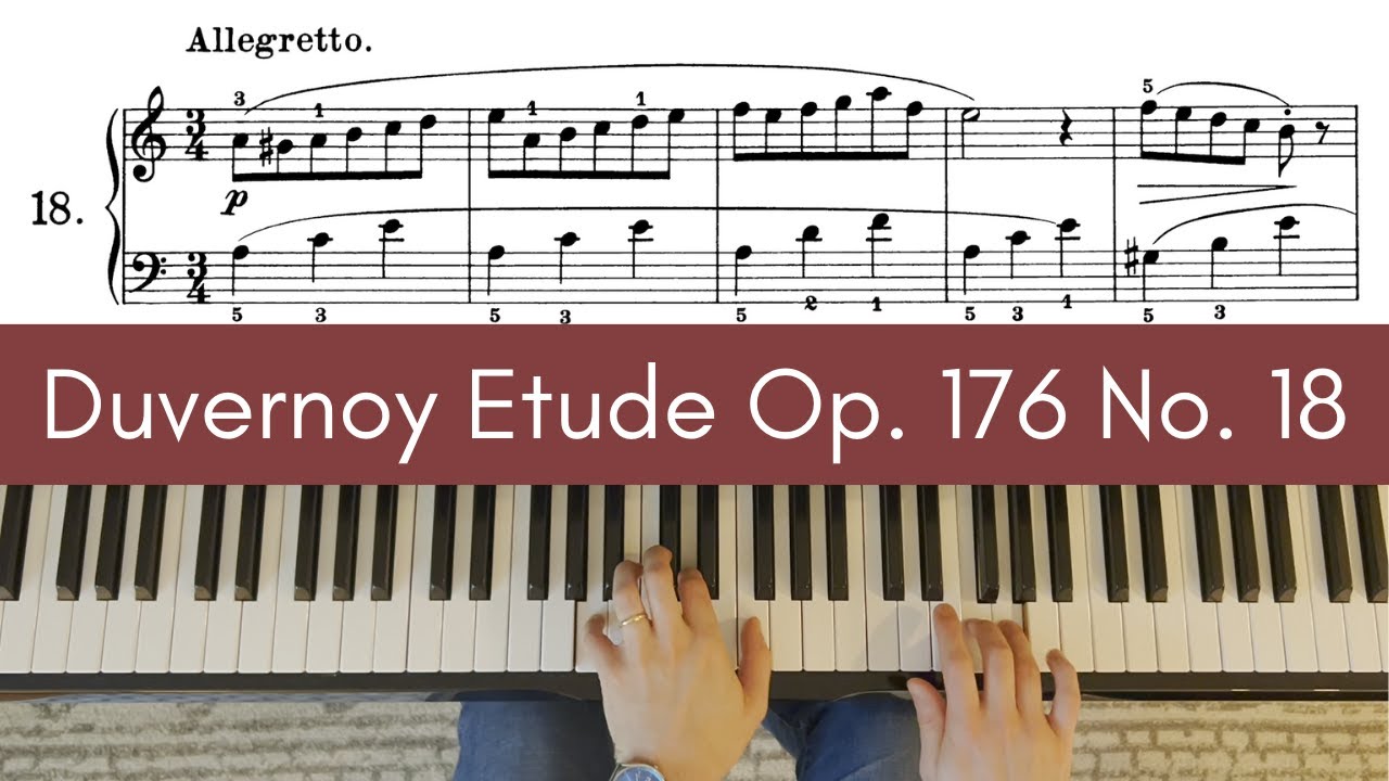Duvernoy: Etude Op. 176 No. 18 - YouTube
