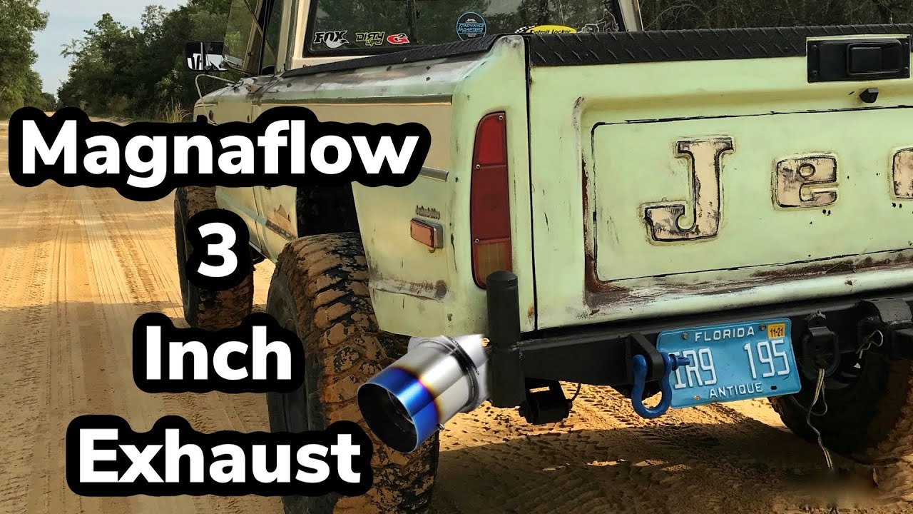 Jeep 4.7 stroker 3 inch exhaust build - YouTube