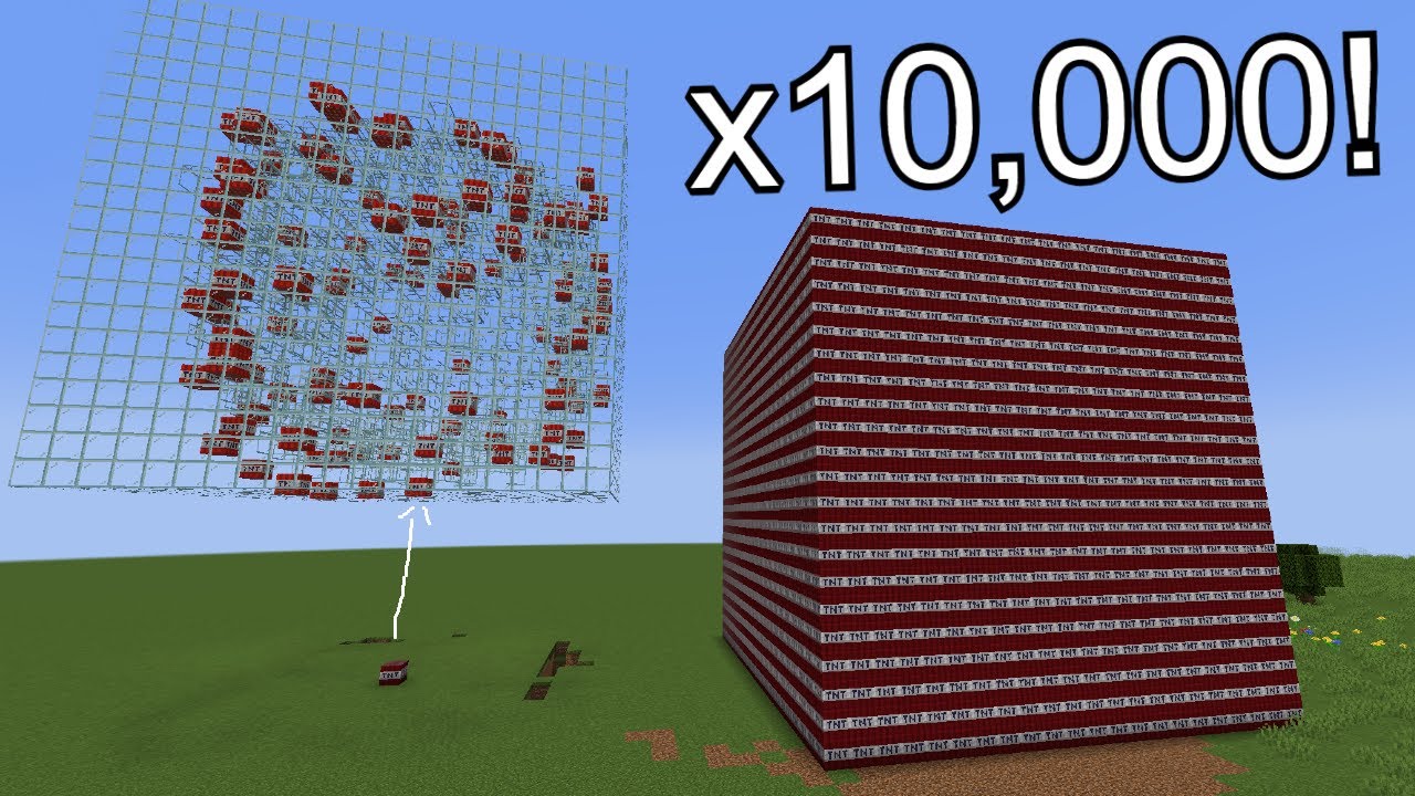 Exploding 10,000 Compacted TNTs at once! - YouTube