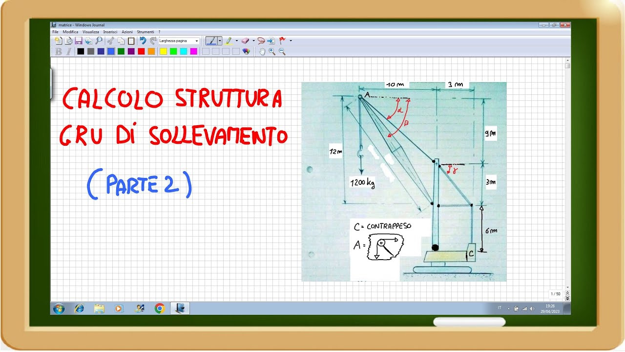 calcolo struttura gru di sollevamento (parte 2) - YouTube