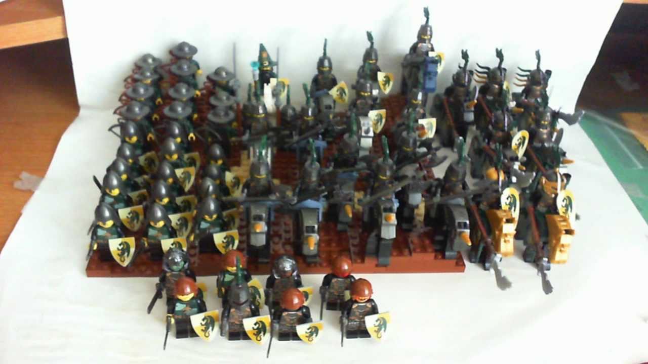 My Lego Castle Kingdoms Dragon Knight Army as of July 12 2011 - YouTube