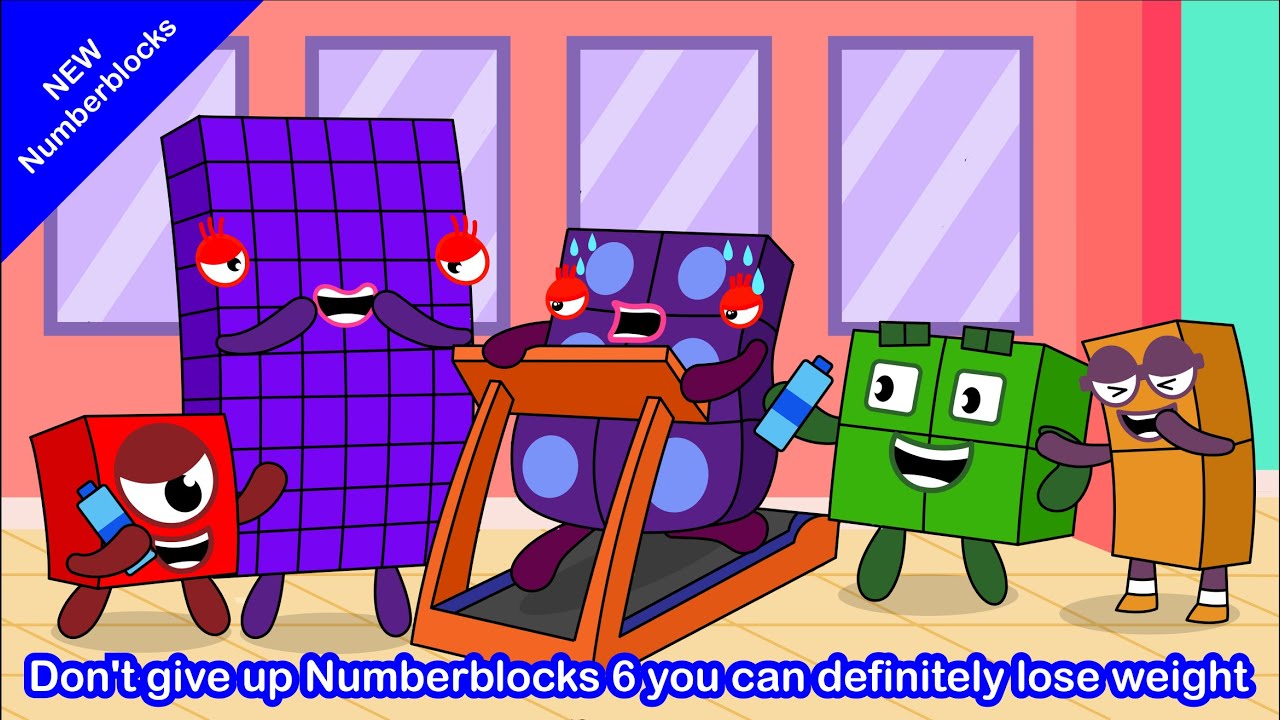 Don't give up Numberblocks 6 you can definitely lose weight ...