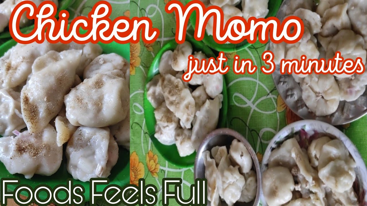 Chicken Momo just in 3 mins । #viral #youtube #food #india # ...