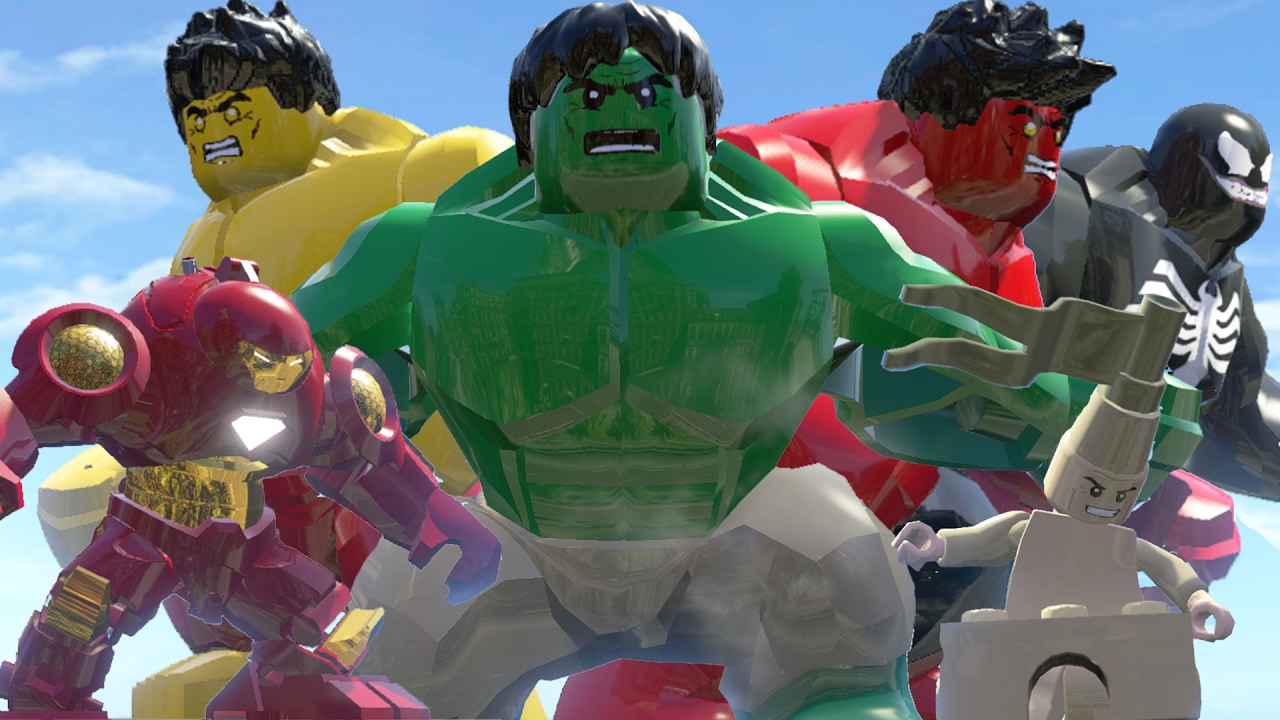 LEGO COMPILATION: HUlk(Transformation) ,Red Hulk ,Venom,Sandman, Yellow ...