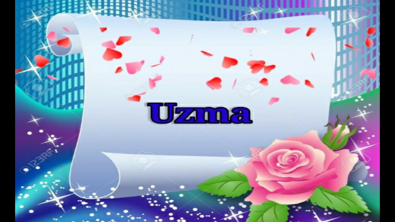 Uzma name Animation video status💞 - YouTube