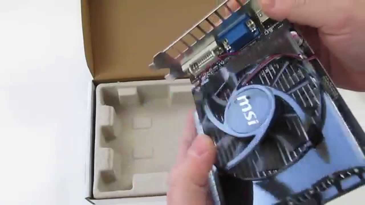 Видеокарта MSI GeForce GT 630 (N630GT-MD2GD3) | unboxing - YouTube