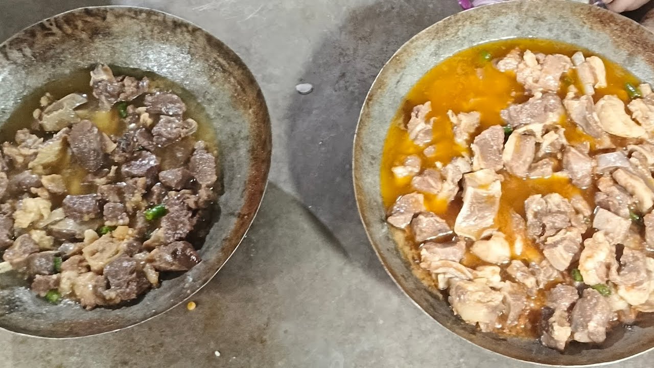 How to make White mutton karrahe and red mutton karrahe - YouTube