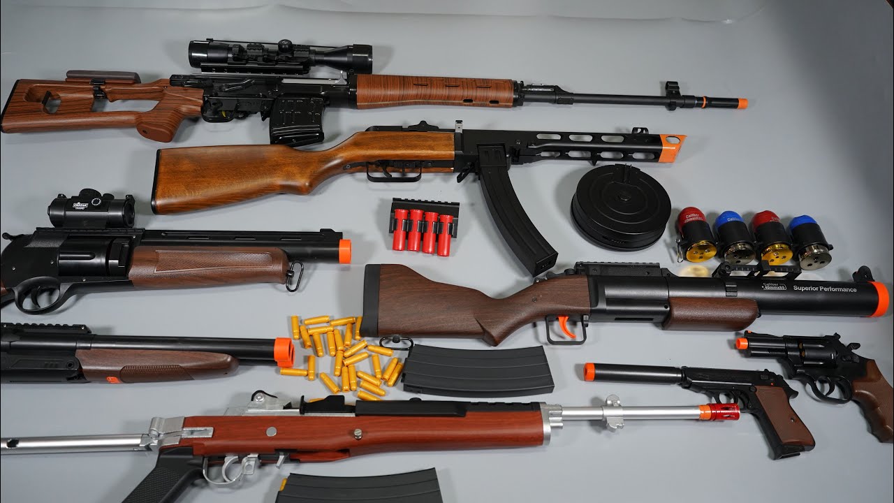 Wood type Toy Gun - Airsoft PPSh-41 - Nerf Gun M79 Grenade Launcher ...