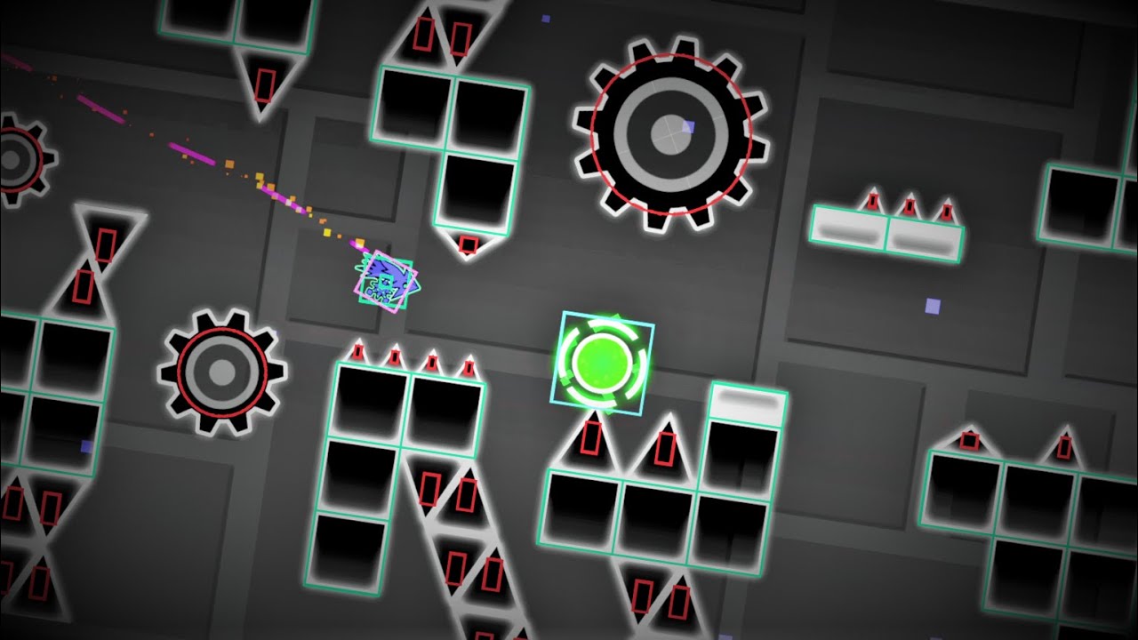 "Acolyte" [With clicks] +Hitboxes Geometry dash showcase [Impossible ...