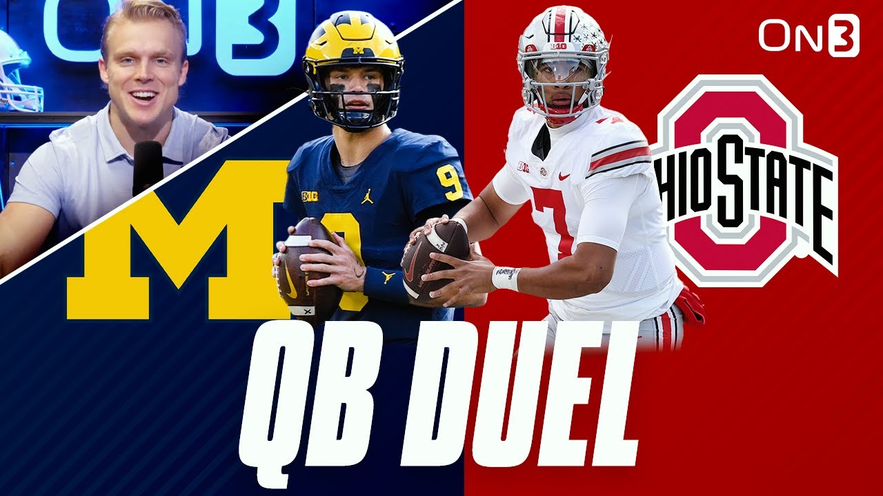CJ Stroud vs JJ McCarthy | Michigan Wolverines vs Ohio State Buckeyes ...