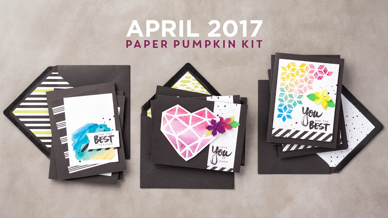 Paper Pumpkin April 2017 - YouTube
