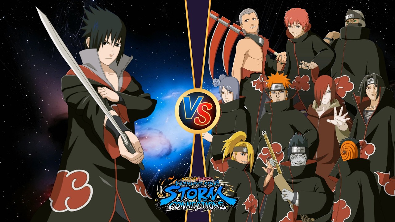 Akatsuki Sasuke Uchiha VS Akatsuki Marathon battle NARUTO X BORUTO ...