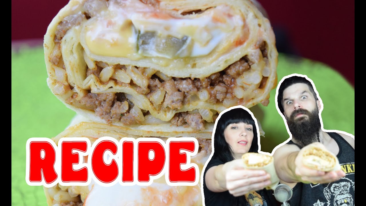 Cheesy Core Burrito CopyCat Recipe - Taco Bell - YouTube