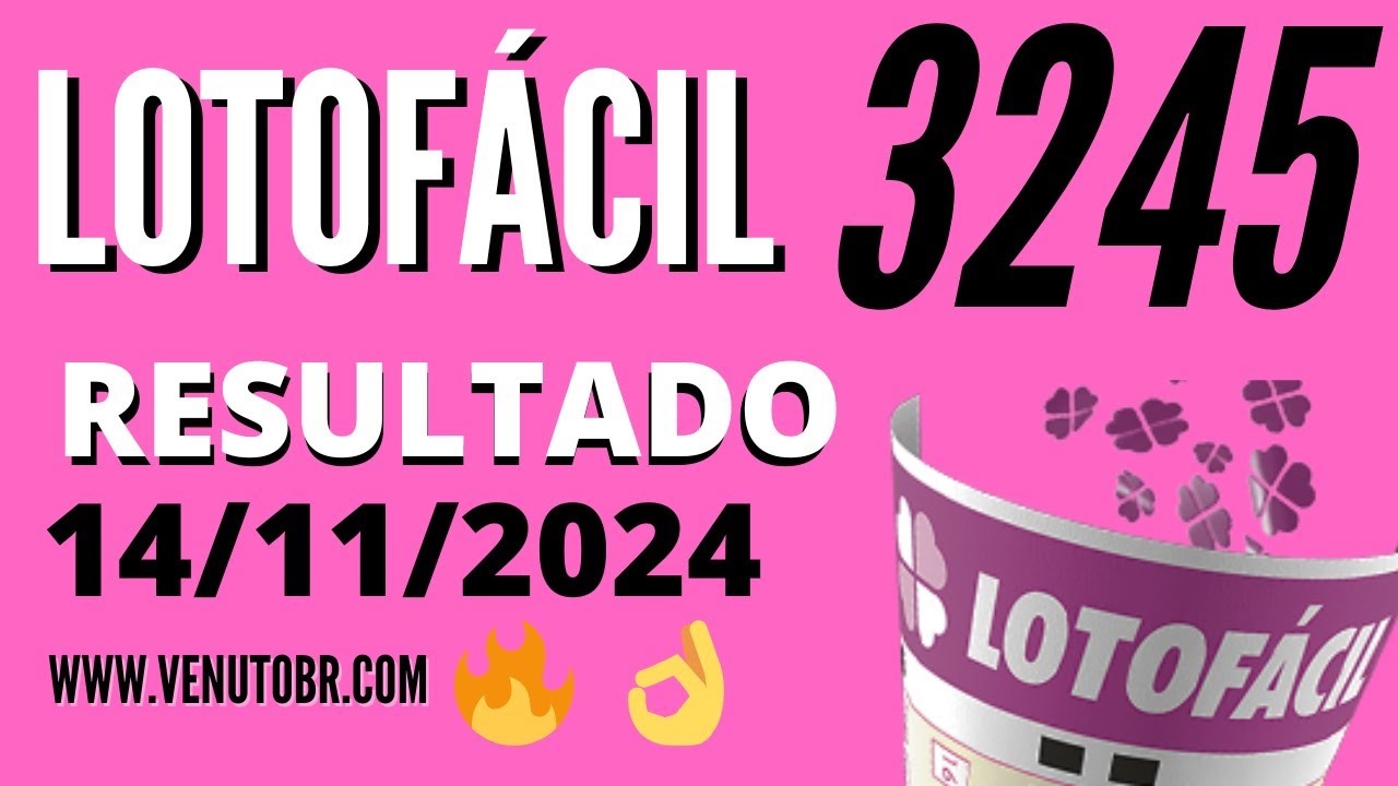🍀 Resultado Lotofácil 3245, - YouTube