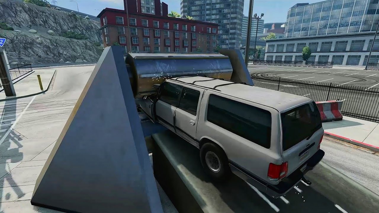 Cars vs Roller Crusher # 2 | Satisfying Car Crashes in Slow Mo | Epic ...