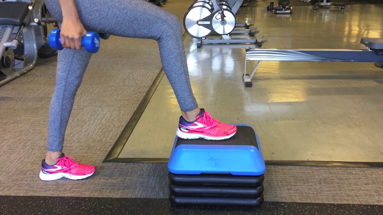 Step Up to Shoulder Press - YouTube