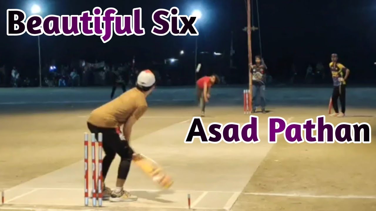 Asad pathan 8 balls 41 Runs Tapeball Cricket - YouTube