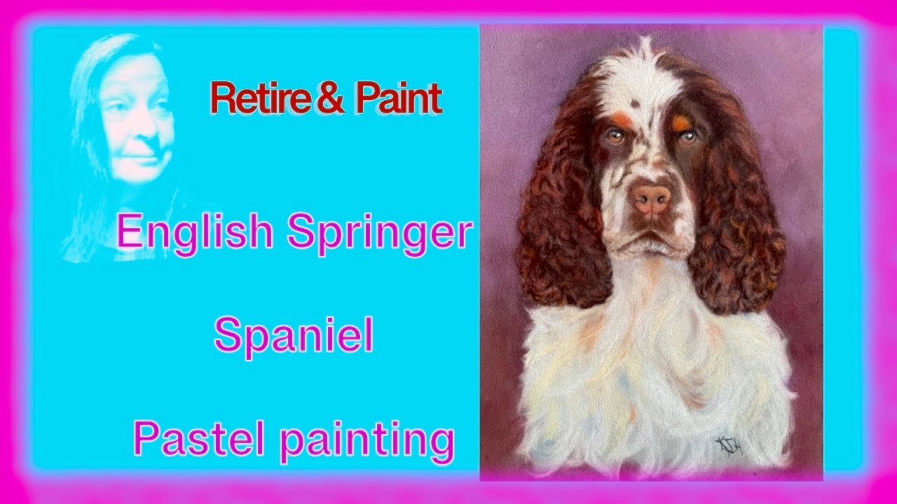 English Springer Spaniel Pastel Painting - YouTube