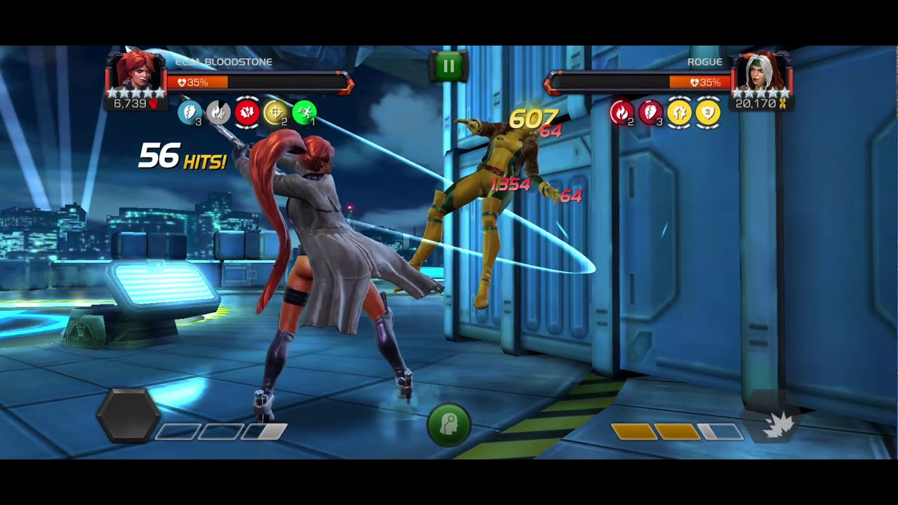 MCOC Elsa Bloodstone VS Rogue(5.3.3) Solo - YouTube