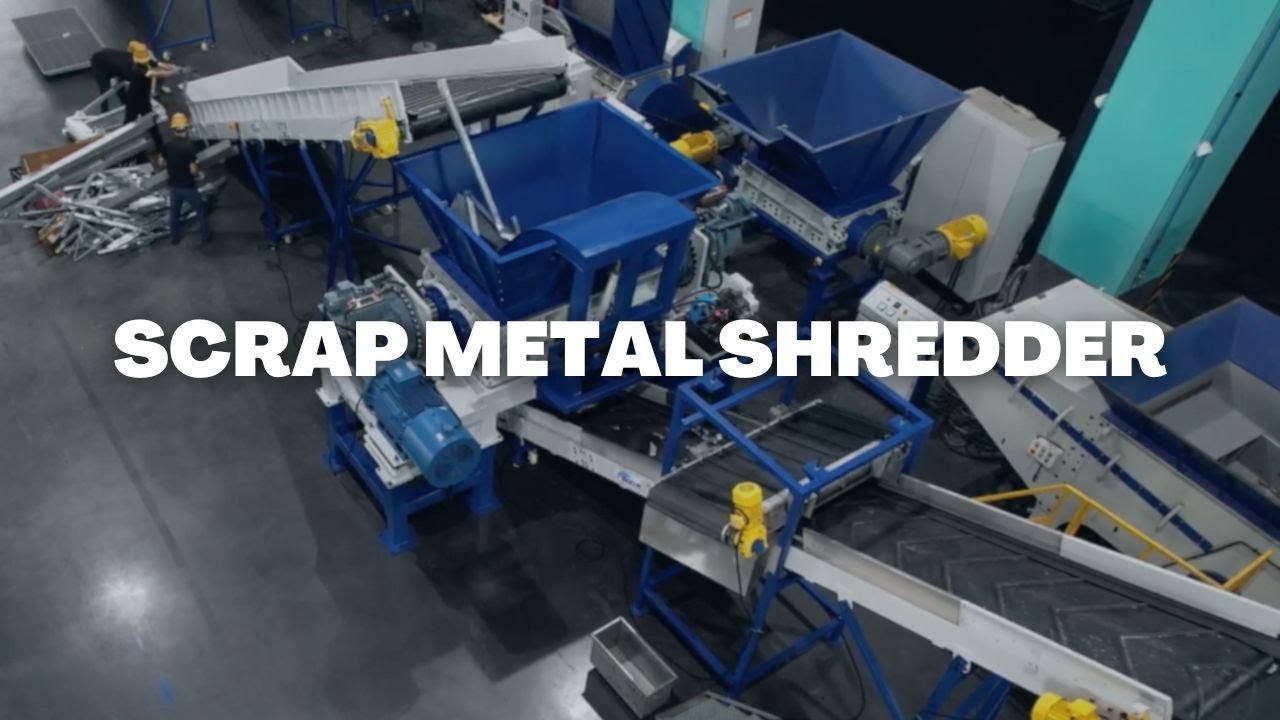 Scrap Metal Shredder | Industrial Metal Shredders - YouTube