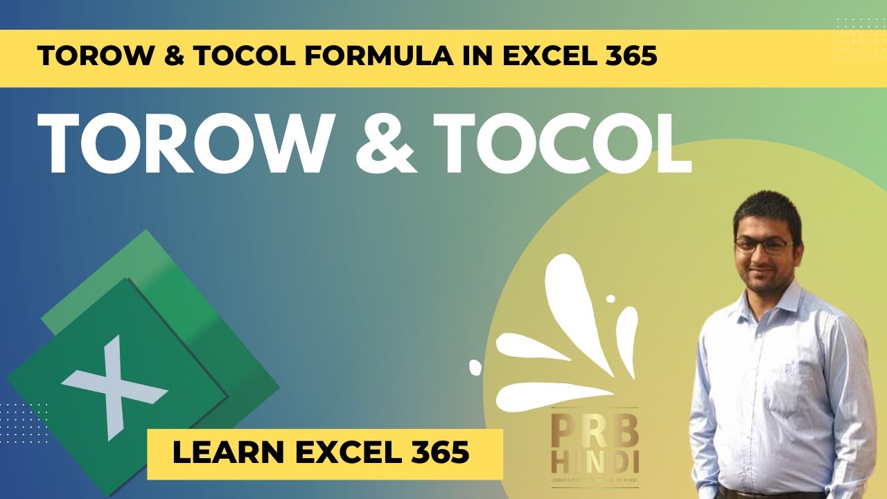 Torow And Tocol In Microsoft Excel 365 Prb Hindi Youtube 0050