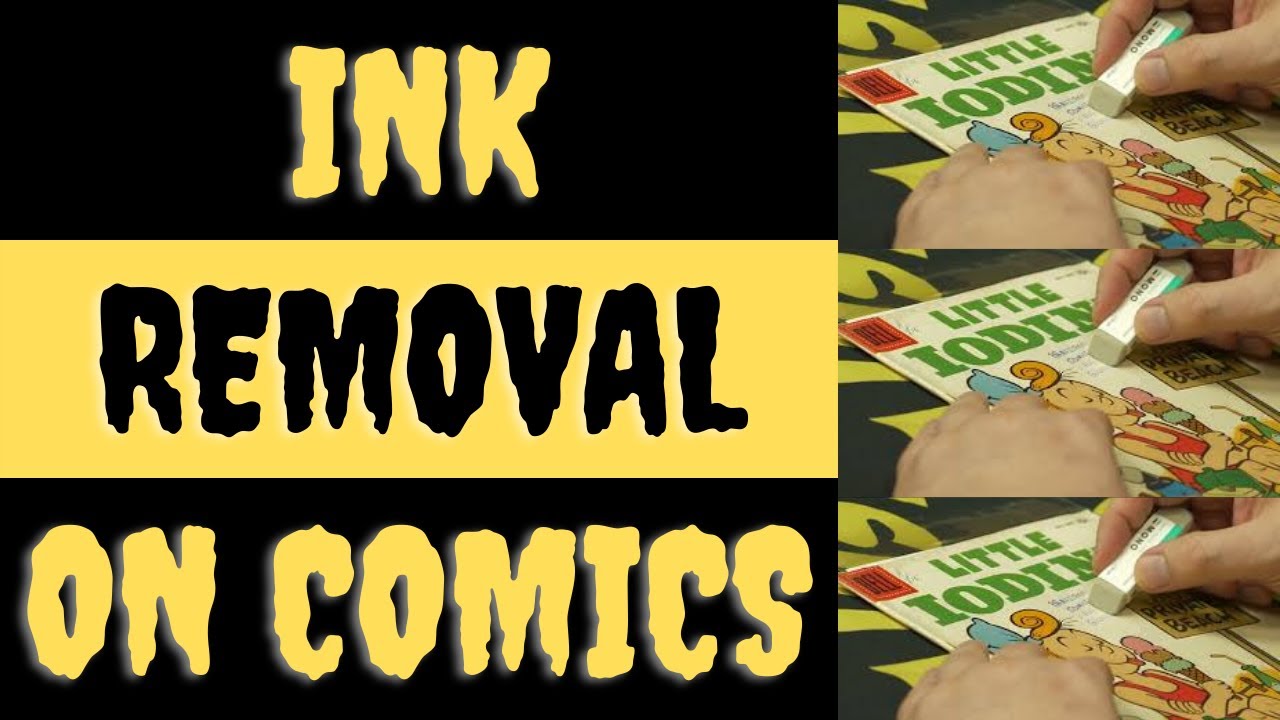 Brainstorm Comics and Gaming: Practicing Ink Removal on Comics - YouTube