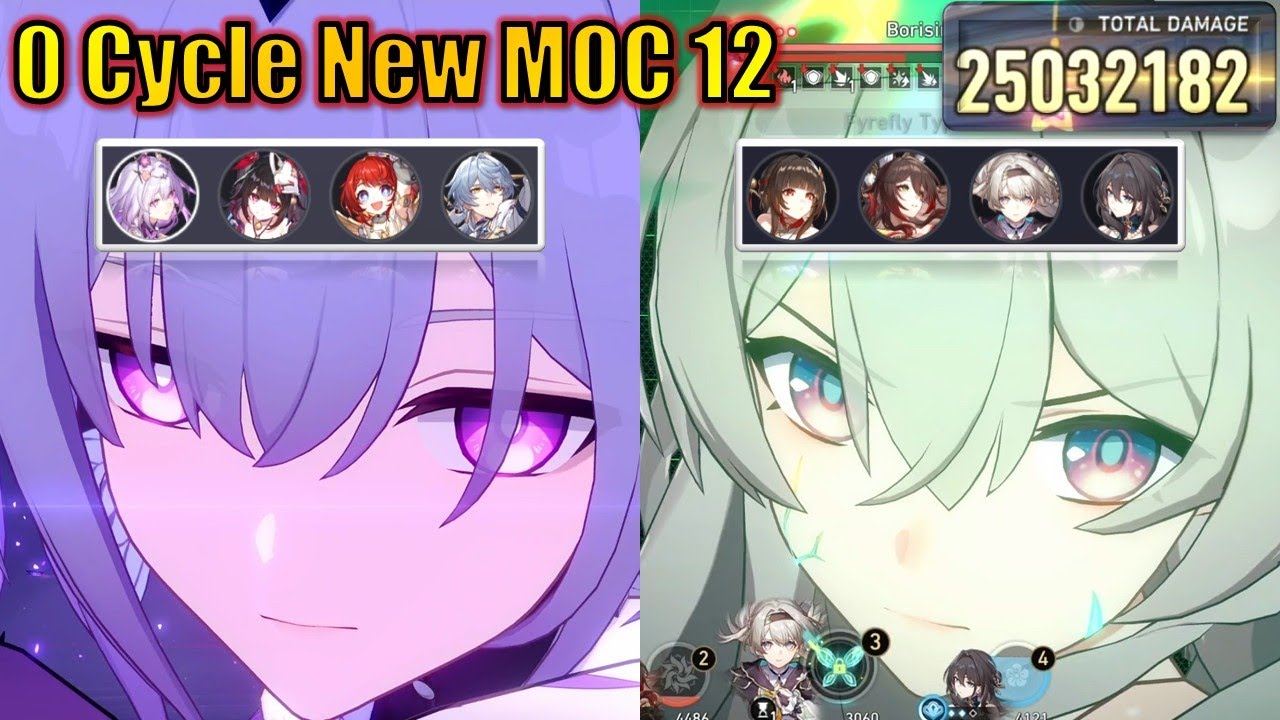 25M DMG 0 Cycle New 3.3 MOC 12 48 Cost E6S5 Castorice & Firefly Teams ...