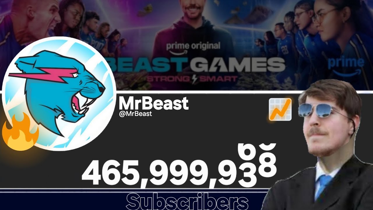 MrBeast Hits 466M Subscribers || YT Battles stream moment - YouTube