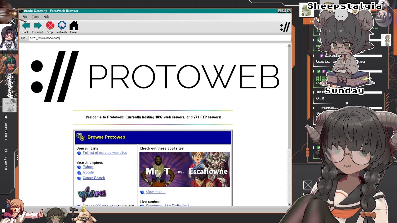 sheepstalgia sunday: protoweb 】 i love 'splorin the interwebs on my 'puter - YouTube