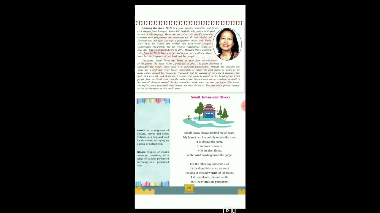 Small towns and river/12th new portion English poem - YouTube