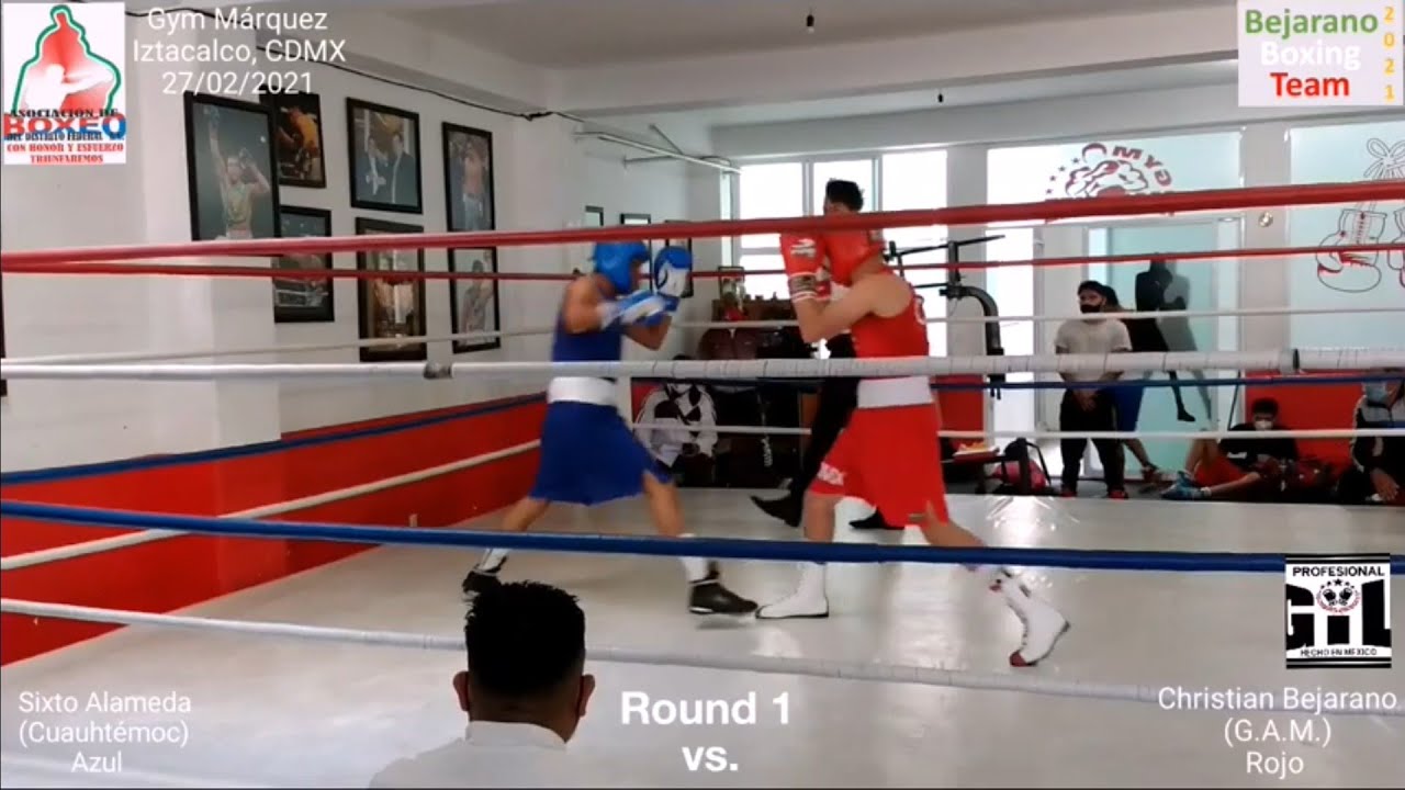 Christian Bejarano (G.A.M.) vs. Sixto Alameda (Cuauht.), eliminatoria ...