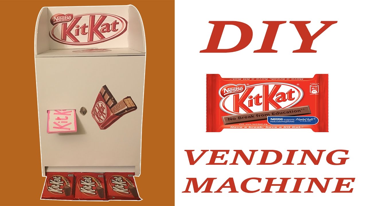 How to Make KitKat Vending Machine With Card Board or Foam Sheets - YouTube