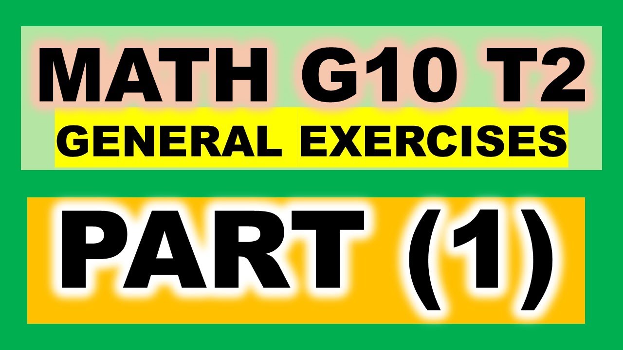 MATHS GENERAL REVISION -T2- 2024 - PART 1 ( 1-50) - YouTube