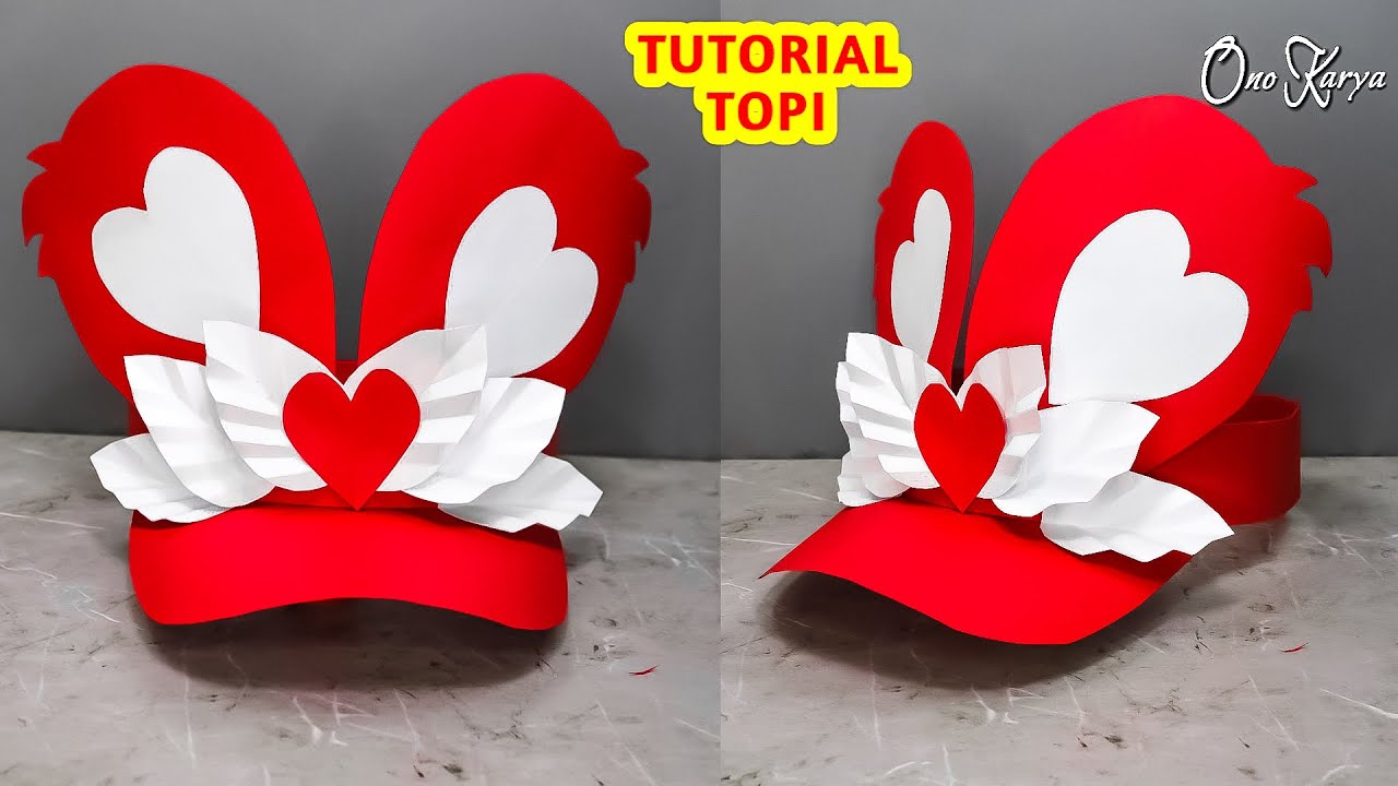 Cara membuat topi dari kertas karton untuk MPLS MOS merah putih ...