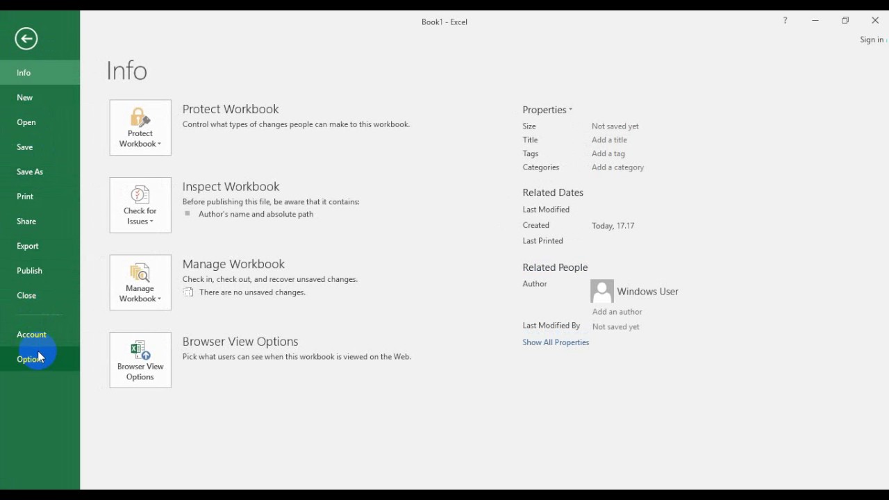 Mengenal Komponen Jendela Ms Excel 2016 - YouTube