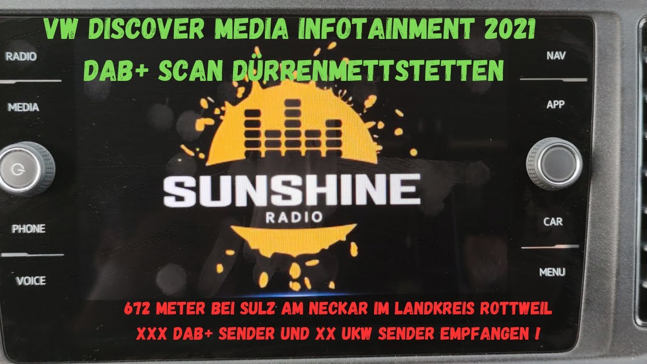 Teil 2 VW Discover Media Infotainment 2021 DAB+ / UWK Scan ...
