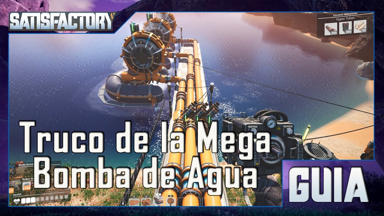 Satisfactory 1.0 - El truco de la Mega Bomba de Agua - YouTube