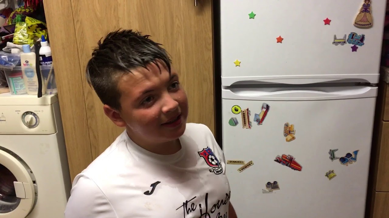 Forfeit of the day Halloween party prank - YouTube