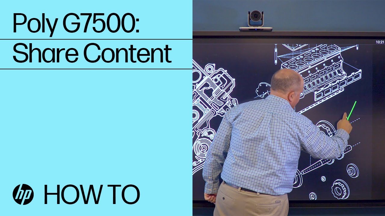 Poly G7500: Sharing Content | HP Support - YouTube