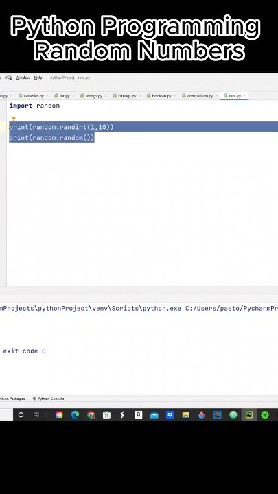 Python Programming Random Numbers Shorts Code Pythonprogramming Programming Youtube