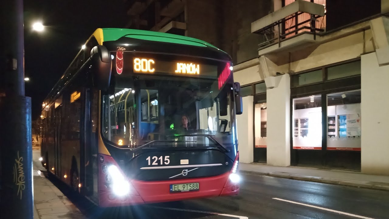 MPK-Łódź Volvo 7900 [80C ️Janów] 🎵ELEKTRYKA🎵 [FRAGMENT TRASY] - YouTube