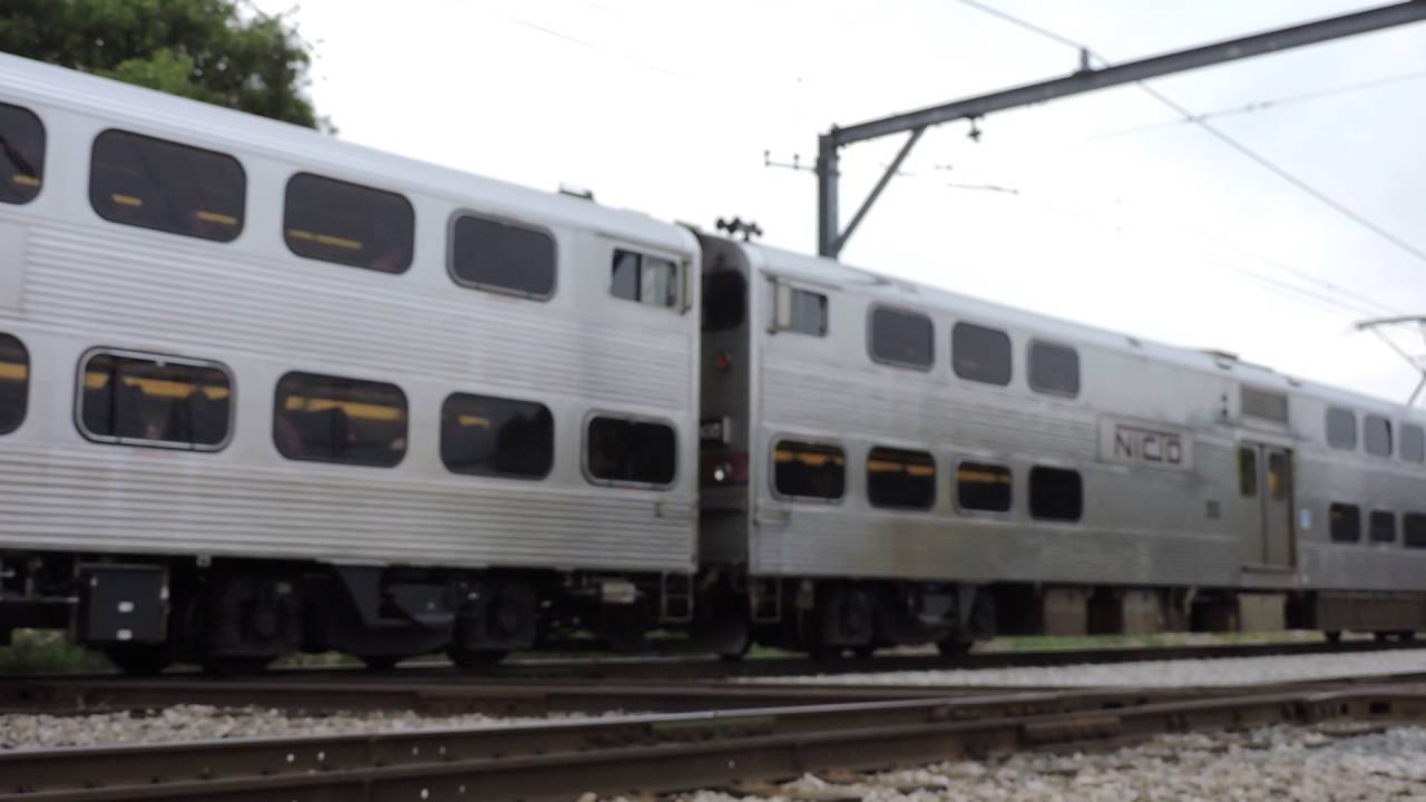 An Outbound Train of South Shore Line NICTD Bi-Levels Cross the ...