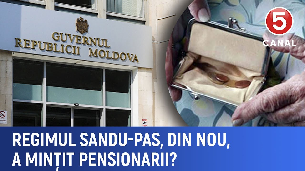Regimul Sandu-PAS, din nou, a mințit pensionarii? - YouTube