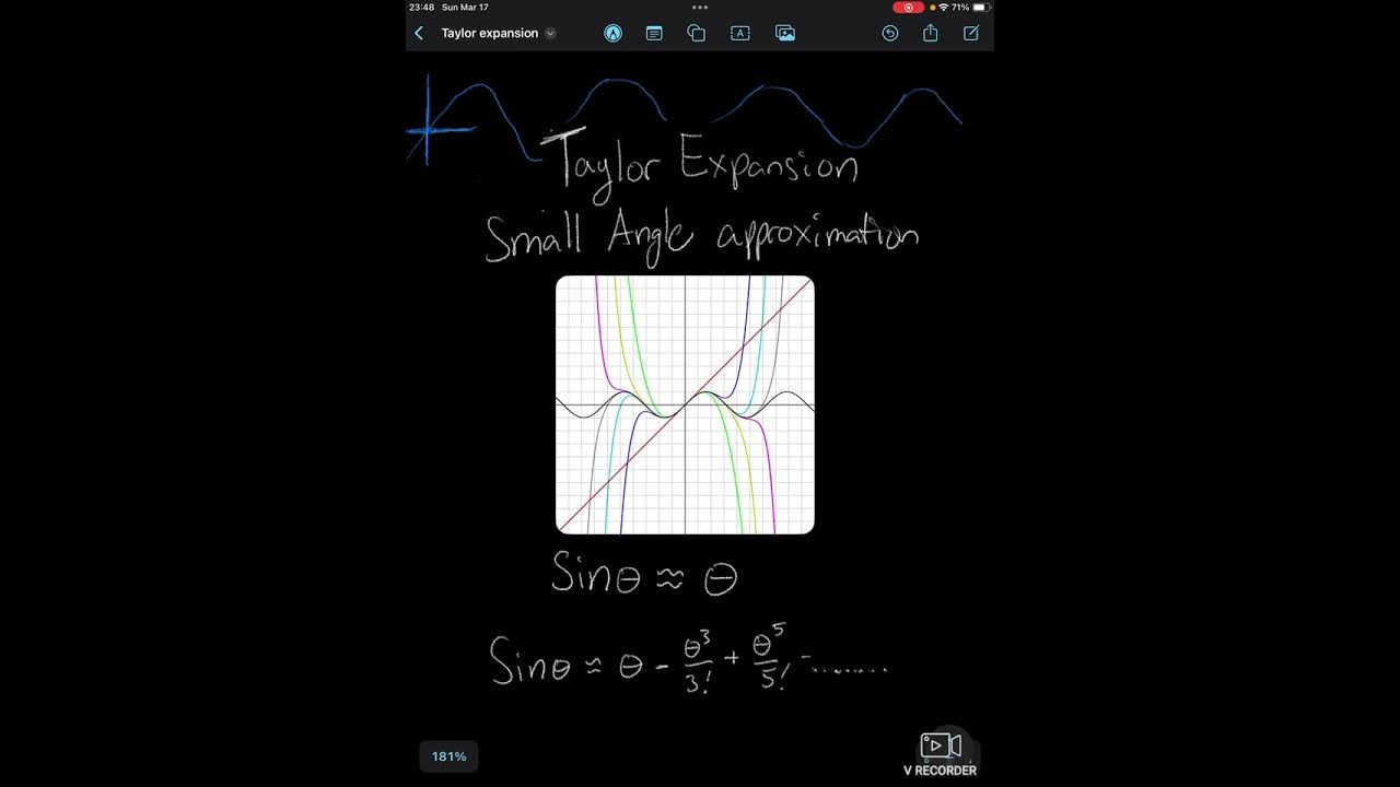 Taylor Expansion Sine Small Angles - YouTube
