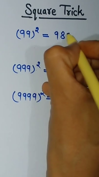 Square Trick | Maths Tricks | Simplification Tricks | #shorts #short #shortvideo #schooltime # ...