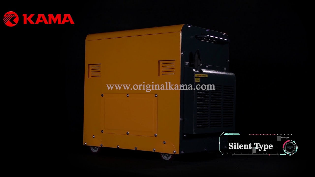 KAMA DIESEL GENERATOR KDE8800HTN 6KW SILENT TYPE GENERATOR - YouTube