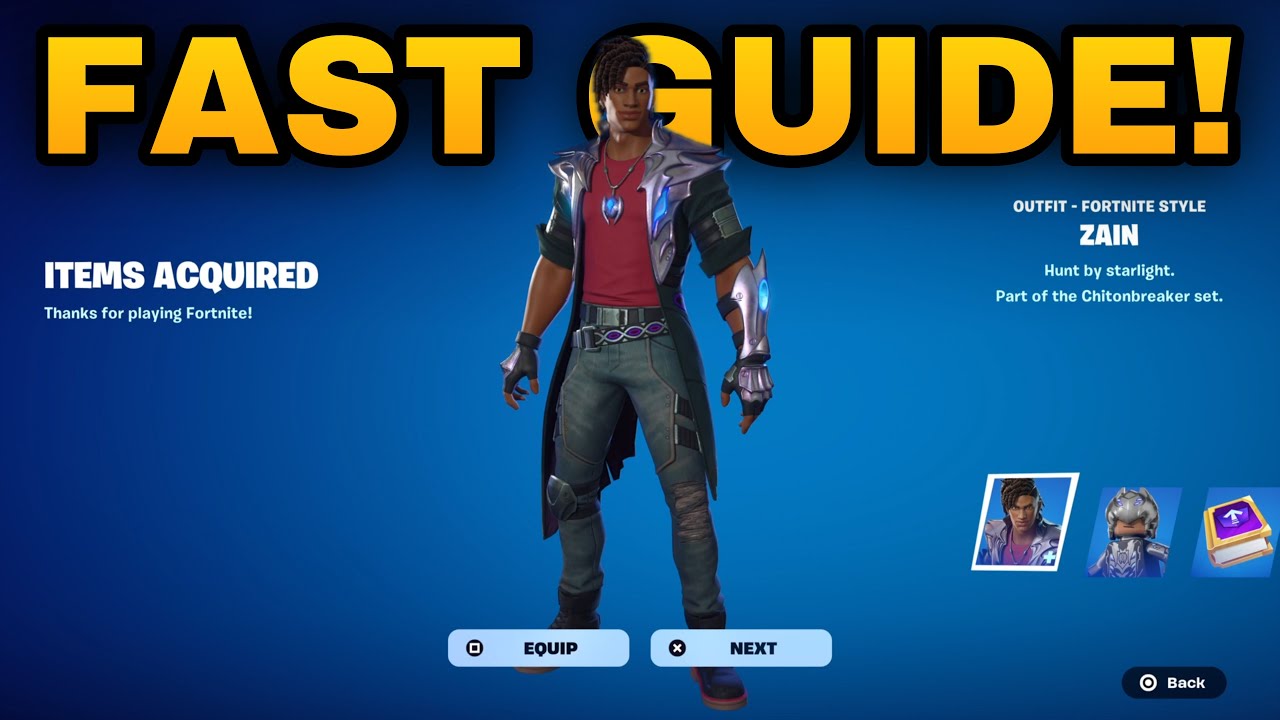 How To COMPLETE ALL ZAIN QUESTS CHALLENGES in Fortnite! (Level Up Pack ...