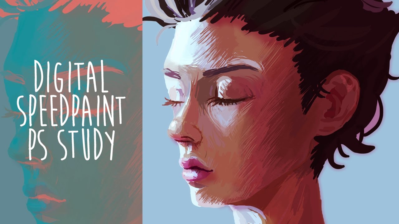 9 ~ Digital Speedpaint | Photoshop study - YouTube
